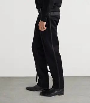 Prada Cotton And Re-nylon Straight Trousers