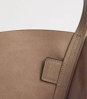 Chloé Medium Leather-suede Spin Tote Bag