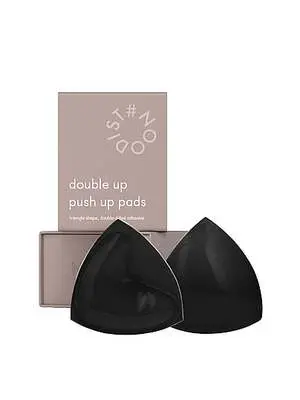 Victoria's Secret Nood Reusable Double Up Triangle Push-up Pads - Black