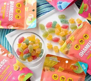 SHAMELESS SNACKS 3.5oz Bags Of Tropical Gummy Candy - One-color