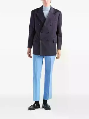 Prada Double-breasted Peak-lapel Blazer