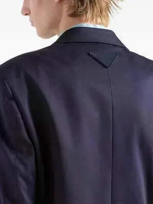 Prada Double-breasted Peak-lapel Blazer