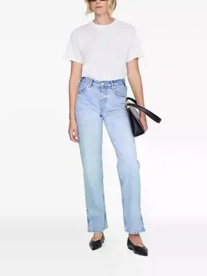 ANINE BING Roy Side Slit Straight-leg Jeans