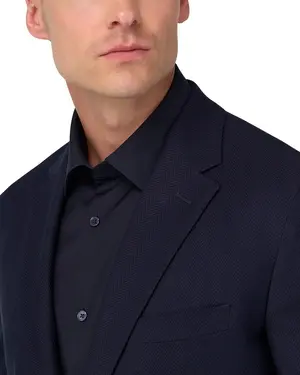 Boggi Milano Herringbone Stretch Wool Sport Coat