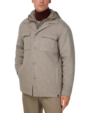 Boggi Milano Hooded Outerwear For Men