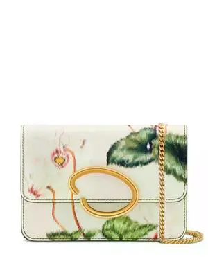 Oscar De La Renta Floral-print Clutch - Neutrals