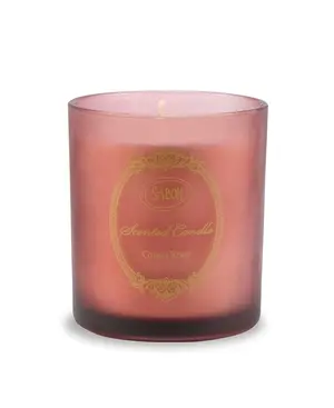 SABON Glass Green Rose Candle, 230gr - Red