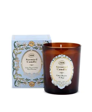 SABON Cotton Flowers & Sage Candle, 180gr - Blue