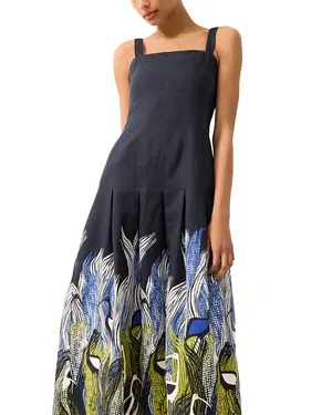 MARIE OLIVER Dixon Printed Midi Dress - Heron