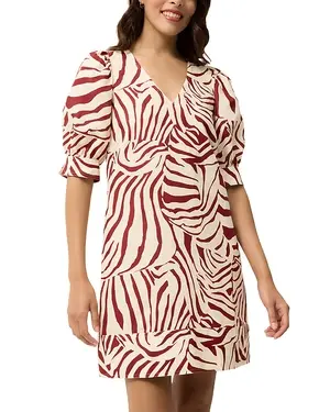 MARIE OLIVER Ola Printed Mini Dress - Lionfish