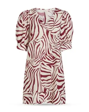 MARIE OLIVER Ola Printed Mini Dress - Lionfish