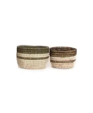 MBARE Catch All And Planter Stripe Basket