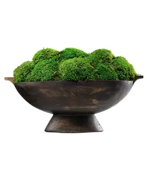 DOMANI HOME Moss Bronze Pedestal Bowl - Green