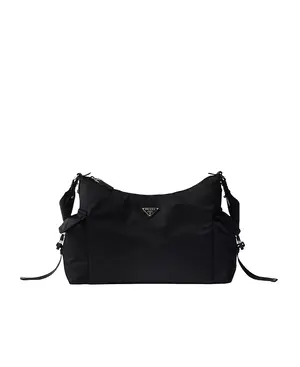 Prada Re-nylon And Leather Bag - Black
