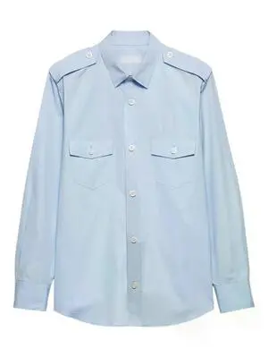 Prada Flap-pocket Cotton Shirt