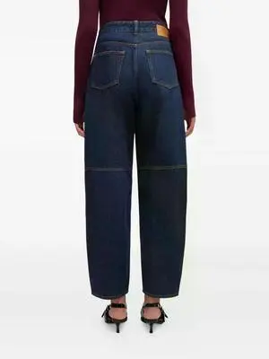GANNI Panelled Straight Leg Jeans
