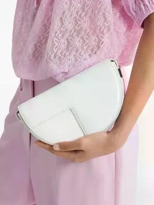 PATOU Le Petit Leather Shoulder Bag - White