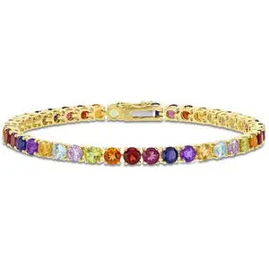 JULIANNA B. Gemstone Tennis Bracelet - Yellow-plated Sterling Silver