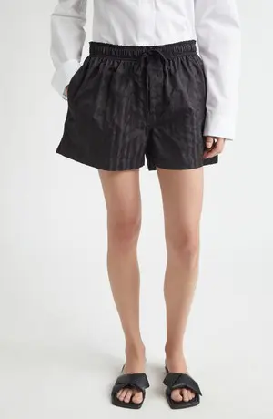 SETCHU Rain Stripe Swim Shorts