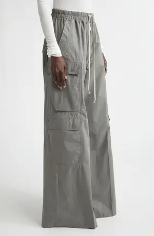 Rick Owens Cargobelas Cotton Cargo Pants - Grey