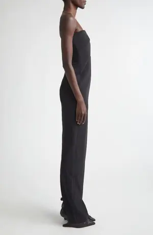 Rick Owens Prong Cutout Strapless Gown