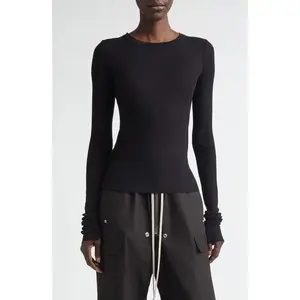 Rick Owens Crop Rib Long Sleeve T-shirt