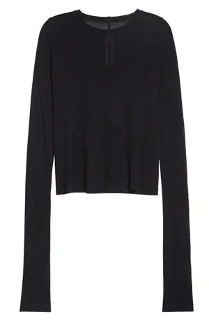 Rick Owens Crop Rib Long Sleeve T-shirt