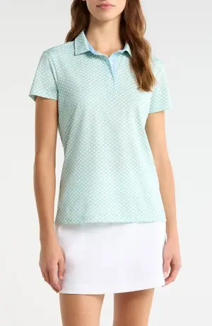 SWANNIES Short Sleeve Performance Golf Polo