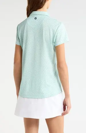 SWANNIES Short Sleeve Performance Golf Polo
