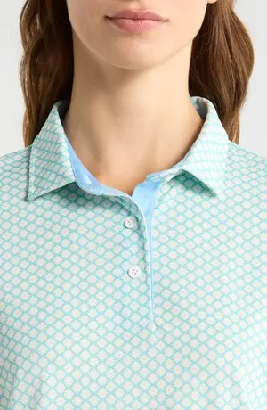 SWANNIES Short Sleeve Performance Golf Polo