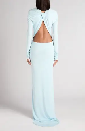 TOM FORD Long Sleeve Fluid Jersey Gown