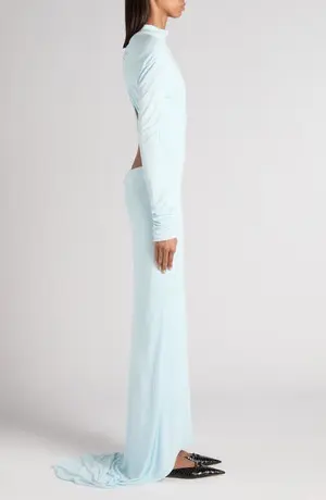 TOM FORD Long Sleeve Fluid Jersey Gown