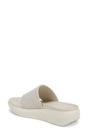 Vionic Aqua Woven Flip Flop - Ivory