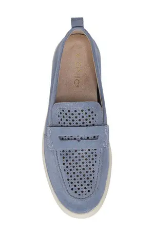 Vionic Uptown Perf Penny Loafer - Pacific Blue