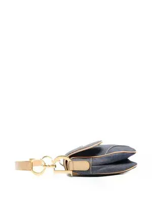 Dior 2002 Denim Saddle Bag