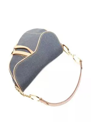 Dior 2002 Denim Saddle Bag