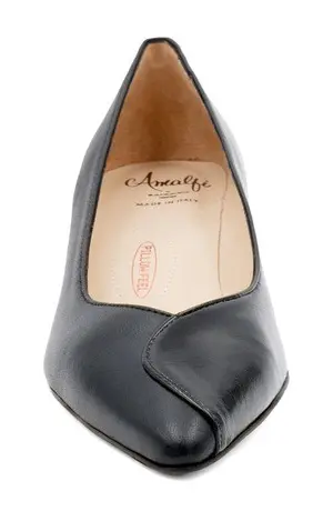 AMALFI BY RANGONI Paglietta Pointed Toe Pump - Black Soft Paint