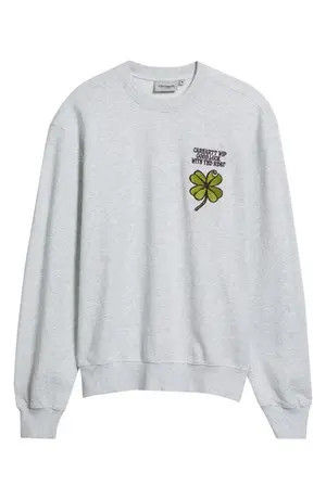 Carhartt Work In Progress Clover Embroidered Sweatshirt