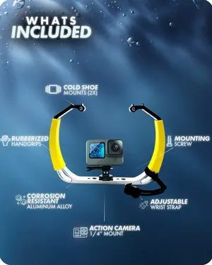 MOVO Gb-u80 Underwater Diving Rig For Action Cameras