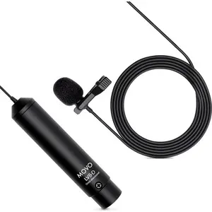 MOVO Lv8-d Broadcast-quality Xlr Lavalier Omni-directional Wired Microphone - Black
