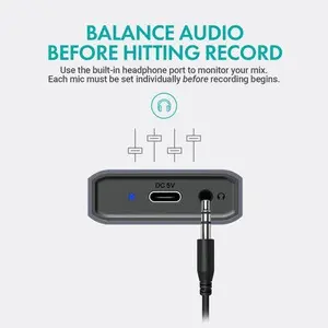 MOVO Umx-1 Usb Microphone Hubconnects 4 Usb Microphones To Computers