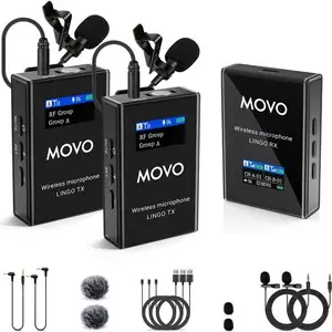 MOVO 48-channel Uhf Wireless Microphone System - Black