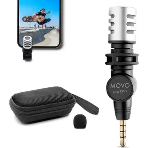 MOVO Ma5sp 3.5mm Trrs Shotgun Microphone For Iphone Or Android Devices - Black