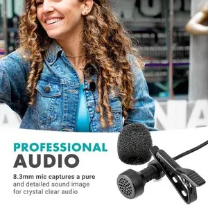 MOVO Pro Grade Xlr Lavalier Condenser Microphone Set