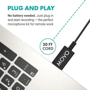 MOVO M1 Usb Lavalier Lapel Clip-on Microphone