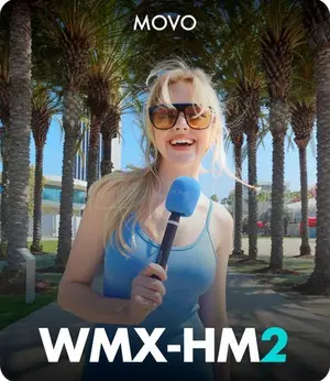 MOVO Wmx-hm2 Handheld Interview Mic Adapter For Wireless Microphones With 3 Color Windscreens