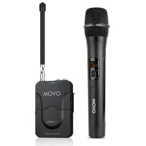MOVO Wmx-7-th-rx Vhf Handheld Wireless Microphone System For Cameras - Black