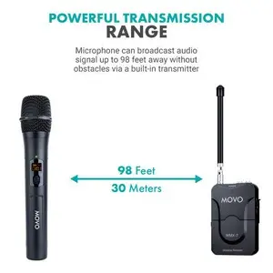 MOVO Wmx-7-th-rx Vhf Handheld Wireless Microphone System For Cameras