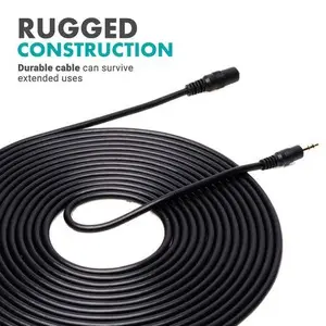 MOVO Mc20 3.5mm Trs Female To Male Extension Cable 20ft