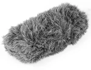 MOVO Ws-s1000 Furry Outdoor Deadcat Windscreen For Shotgun Microphones Up To 7-inch Long - Black